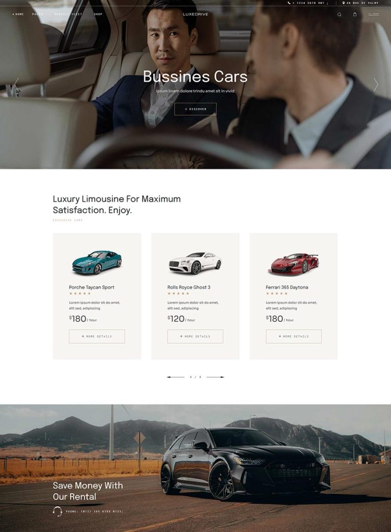 Landing – LuxeDrive